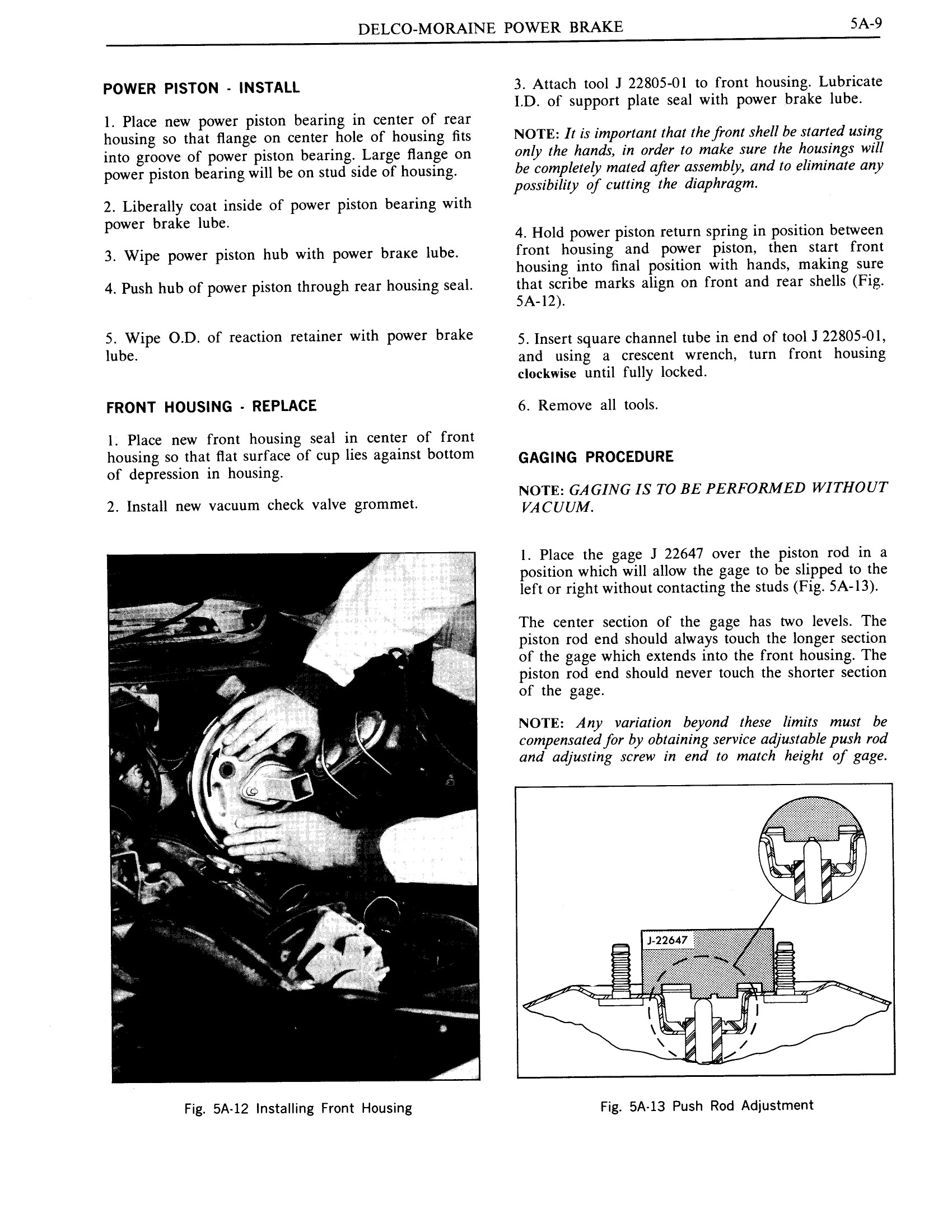 1970 Pontiac Chassis Service Manual - Delco Power Brakes Page 9 of 13
